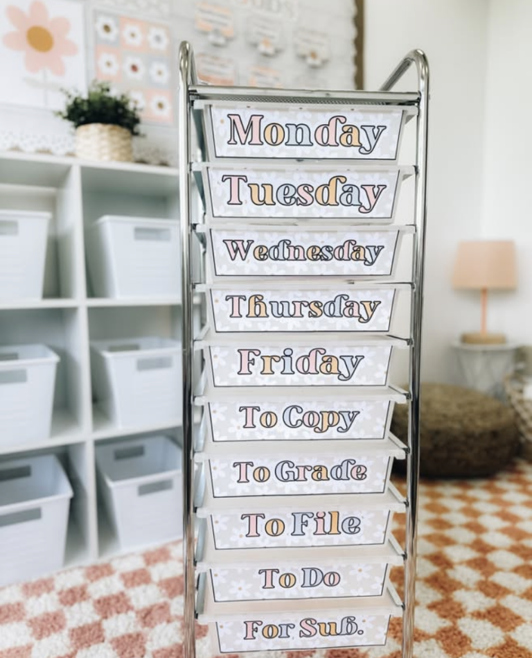 Genius Teacher Cart Ideas for Your Classroom - Chaylor & Mads
