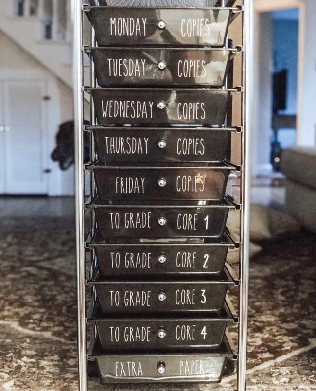 Genius Teacher Cart Ideas for Your Classroom - Chaylor & Mads