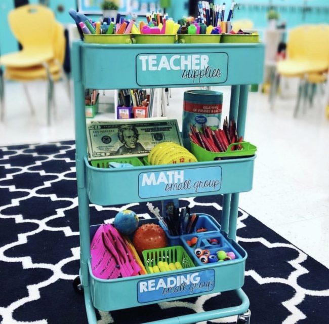 Genius Teacher Cart Ideas for Your Classroom - Chaylor & Mads