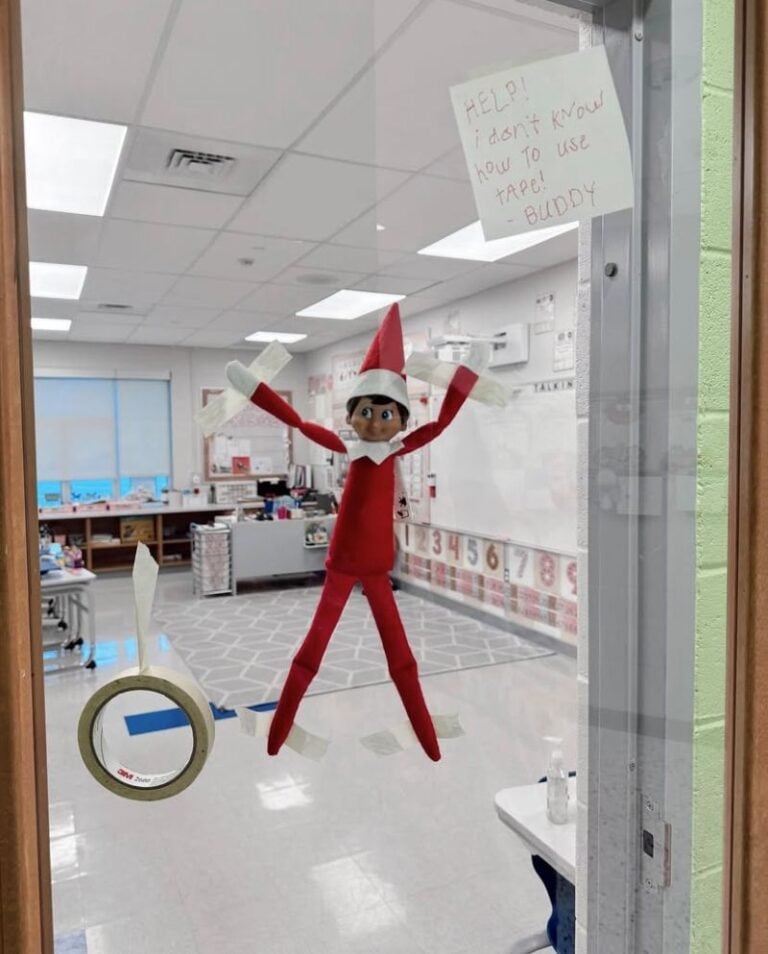 101 Creative Elf on the Shelf Classroom Ideas - Chaylor & Mads