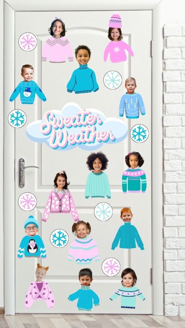 65 Creative Classroom Winter Door Decorations - Chaylor & Mads