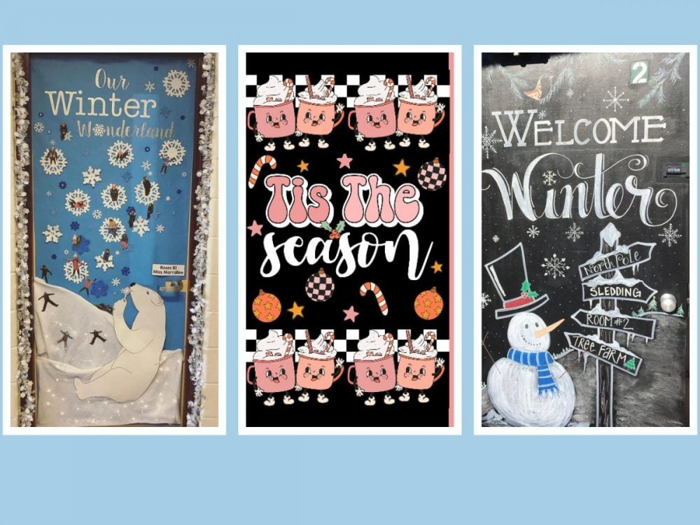 65 Creative Classroom Winter Door Decorations - Chaylor & Mads