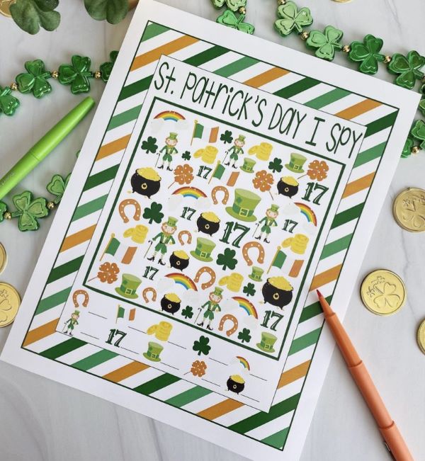 Kindergarten Album St Patrick's Day Party Game - Pin The Hat On The ...