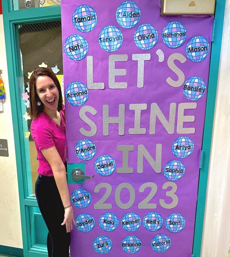 33 Fun Happy New Year Classroom Door Decorations - Chaylor & Mads