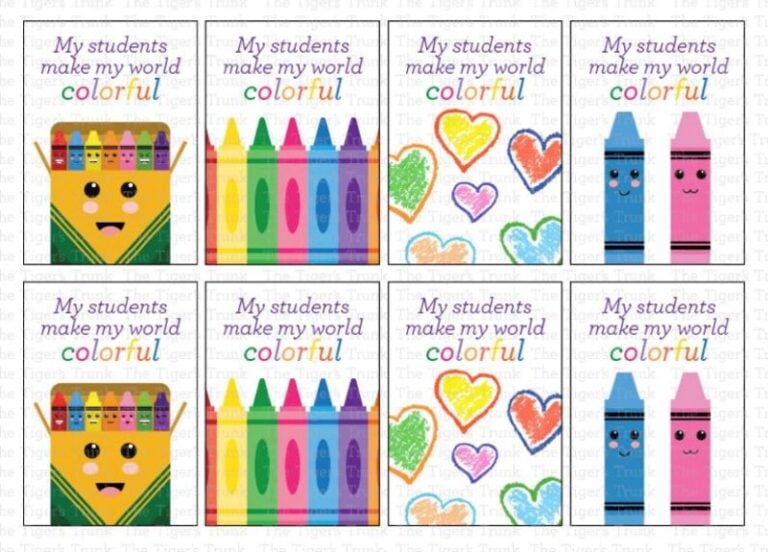 Best Printable Valentine Cards for Students from Teachers - Chaylor & Mads