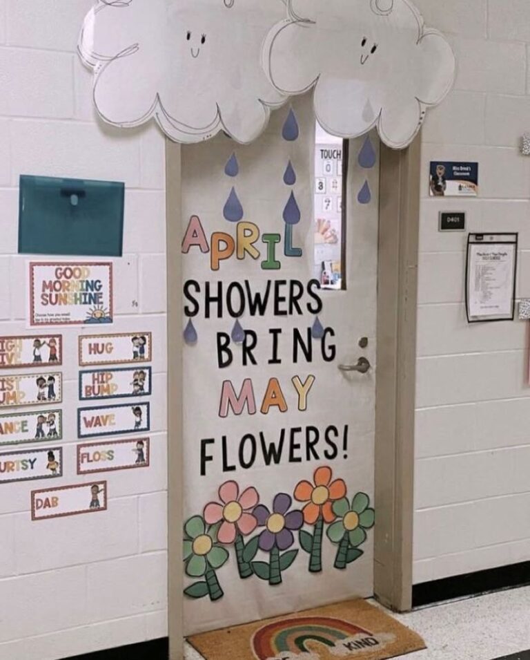 33 Creative May Classroom Door Ideas for Spring - Chaylor & Mads