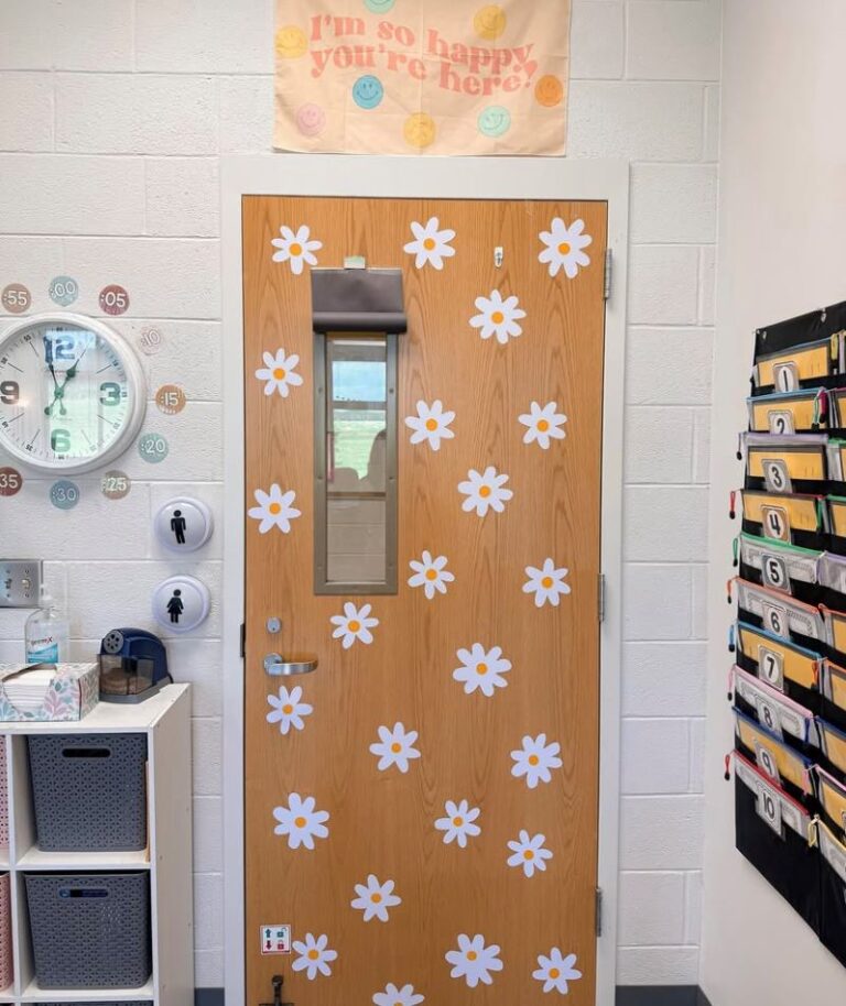 31 Spring Classroom Door Ideas; Cute & Easy Decorations - Chaylor & Mads