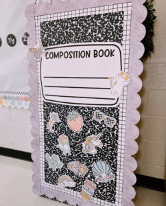 Varsity Patch & Composition Notebook Classroom Theme Ideas - Chaylor & Mads