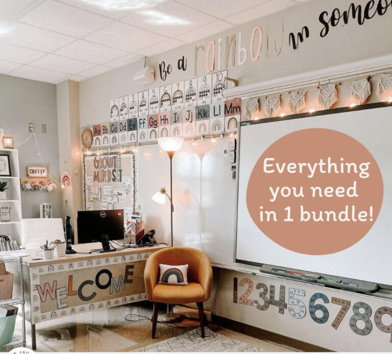 Colorful & Boho Rainbow Classroom Themes & Decor - Chaylor & Mads