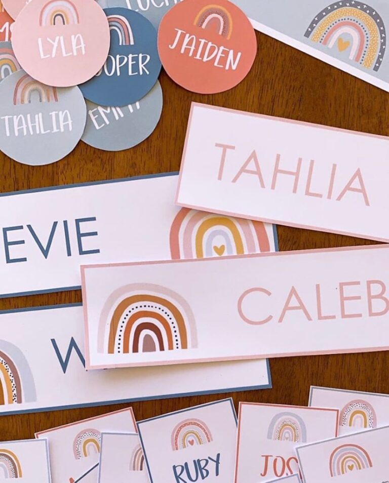 Colorful & Boho Rainbow Classroom Themes & Decor - Chaylor & Mads