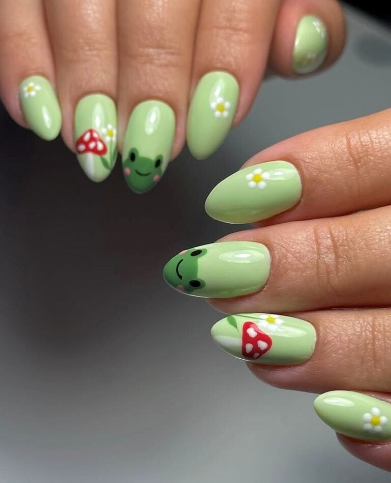 25 Cute Frog Nail Designs to Copy ASAP 🐸 - Chaylor & Mads